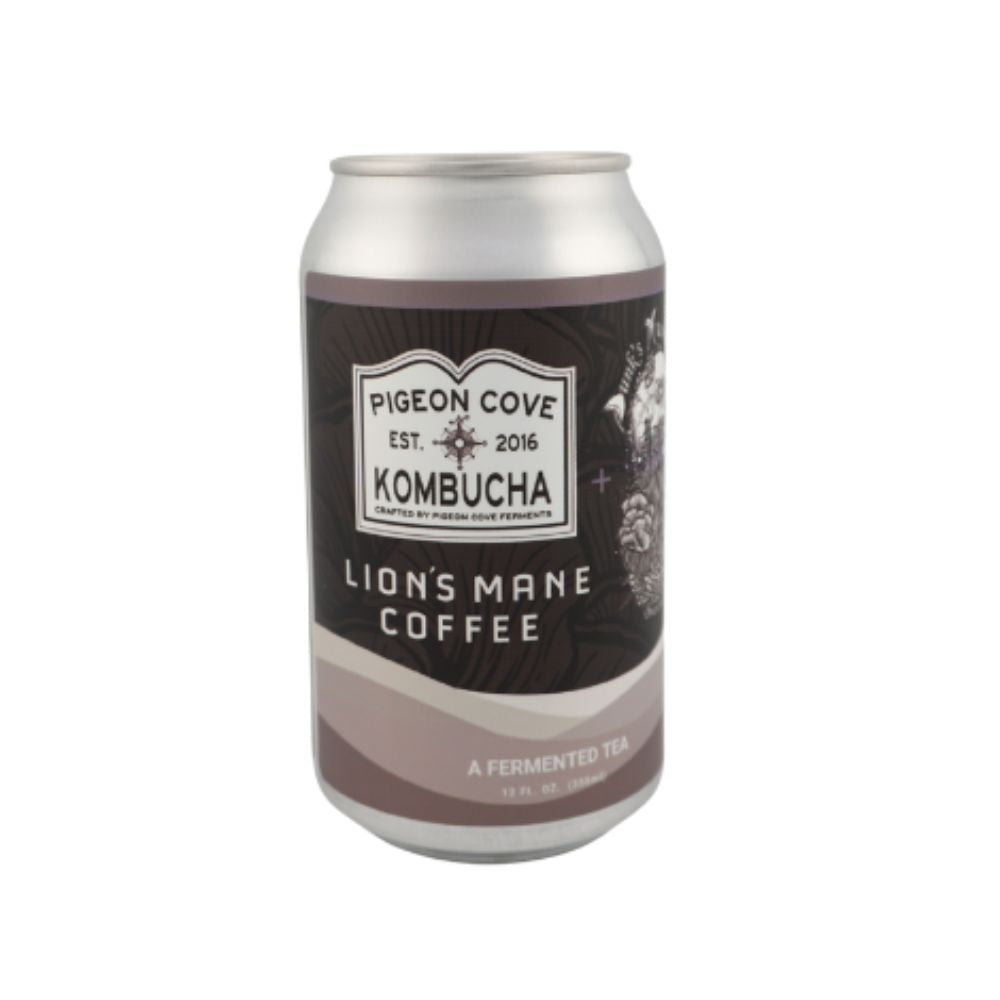 Dunk’s Lion's Mane Coffee Kombucha | Pigeon Cove Ferments